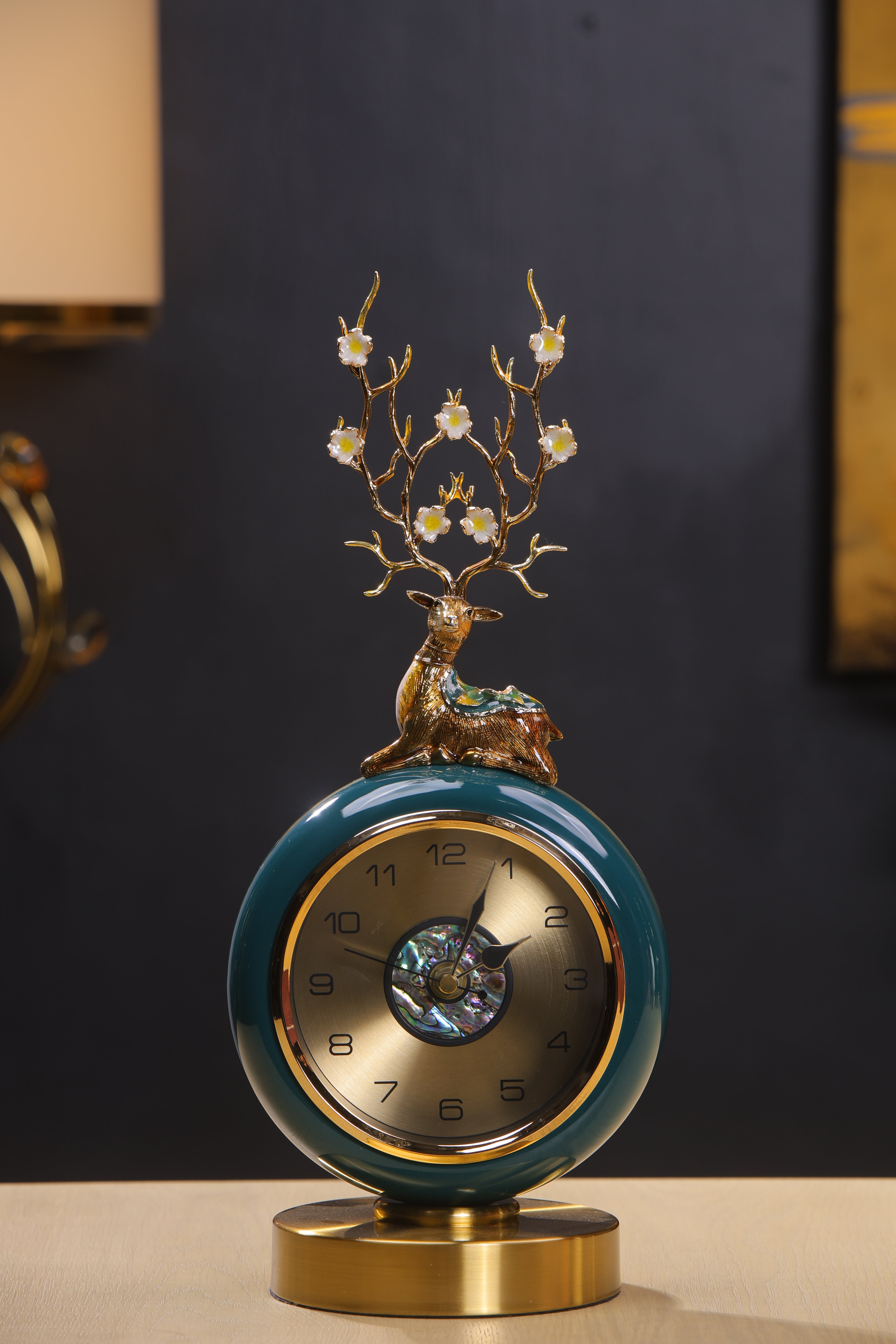 Elegant Mother of Pearl dial Table Clock – Tashiya